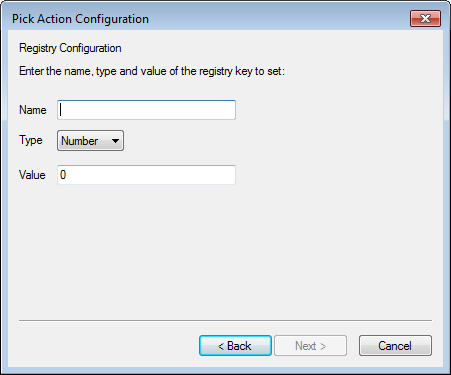 Mimics Guide - Creating a Registry Pick Action (Associating Mimic Objects with Pick Actions)